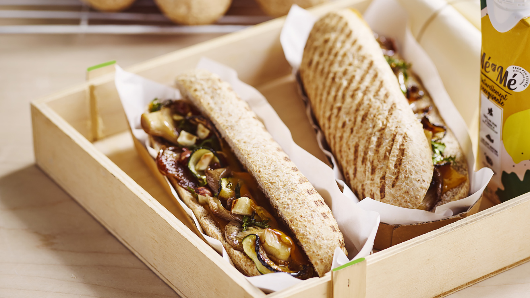 PANESCO | PANINI WHOLEMEAL, verdure da giardino