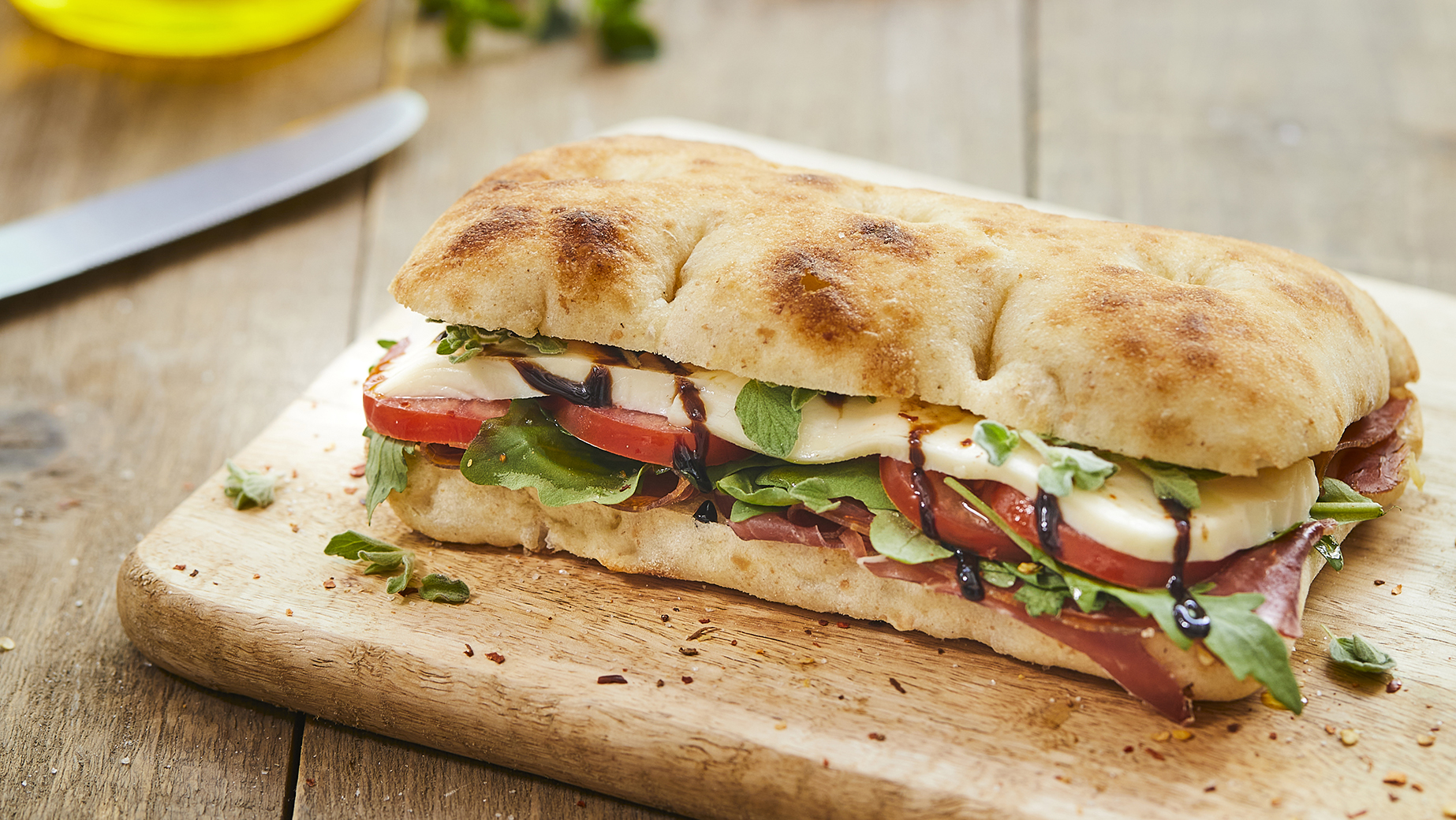 PANESCO | SCHIACCIATA ROMANA WHITE Parma Inferno